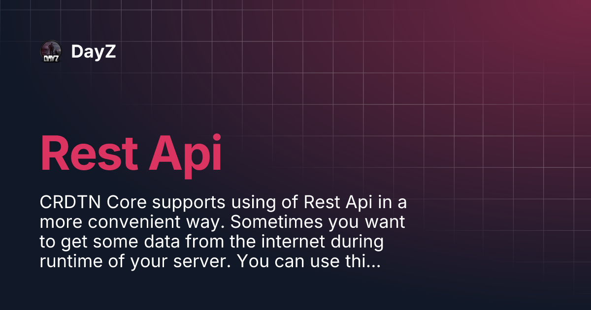 Rest Api | DayZ